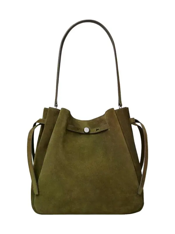 Tory Burch Large Romy Suede Bucket Bag - Green