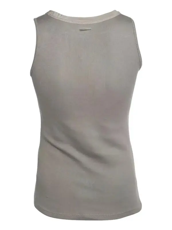 Gucci Rib-knit Tank Top - Grey