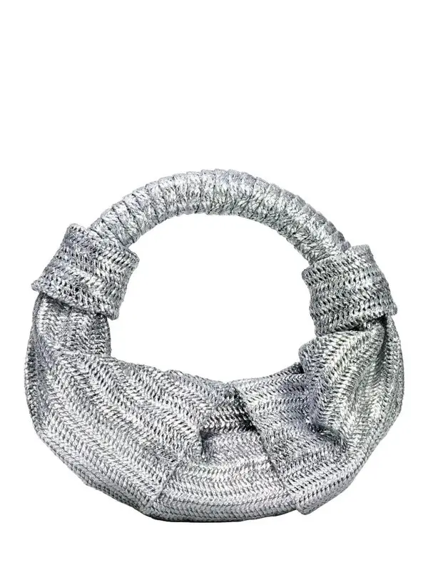SIMONMILLER Lopsy Herringbone Mini Bag - Silver