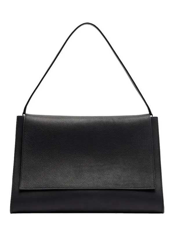 Nour Hammour Amal Leather Shoulder Bag - Black