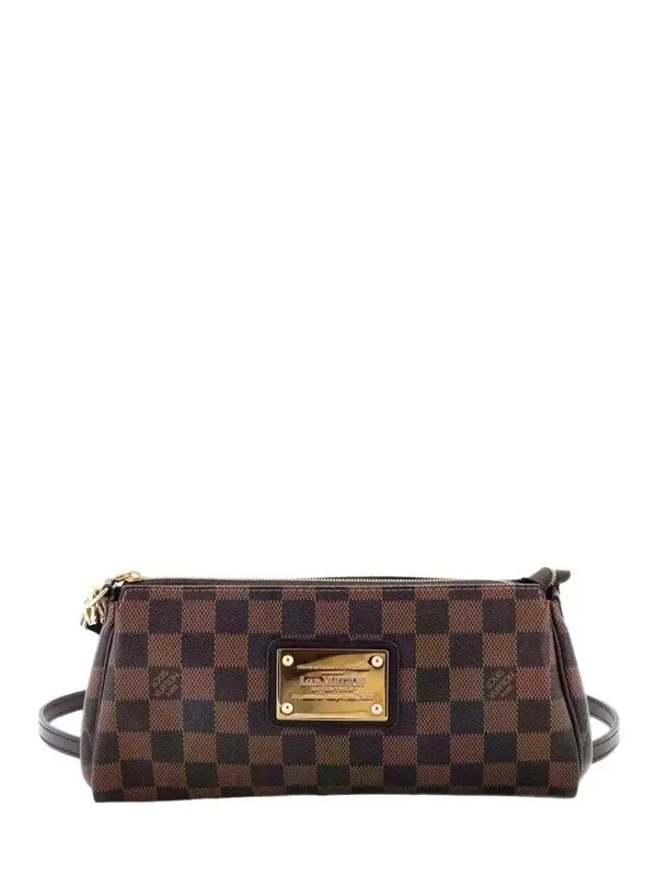 LOUIS VUITTON Damier Eva Handbag Clutch Bag - Brown