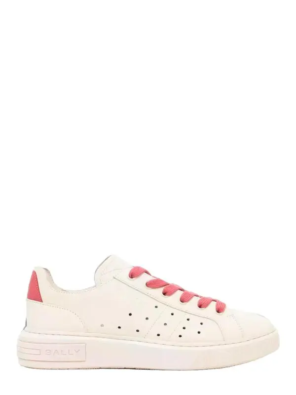 Bally Perforated-detail Logo-embossed Trainers - Neutrals