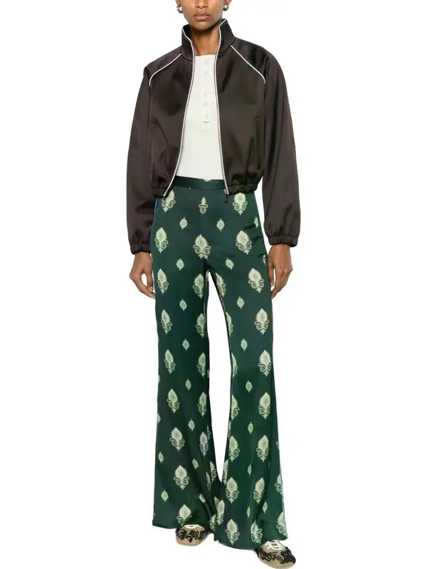 Sandro Ribbed-knit Button-placket Top - Neutrals