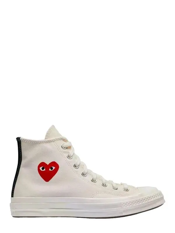 Play Comme Des Garcon Heart Hi-top Sneakers - Neutrals