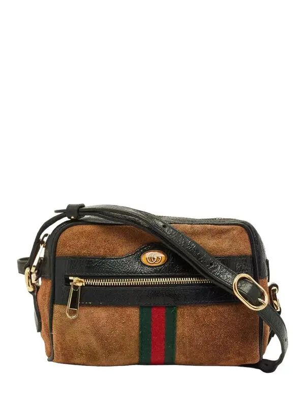 Gucci Ophidia Mini Camera Crossbody Bag - Brown