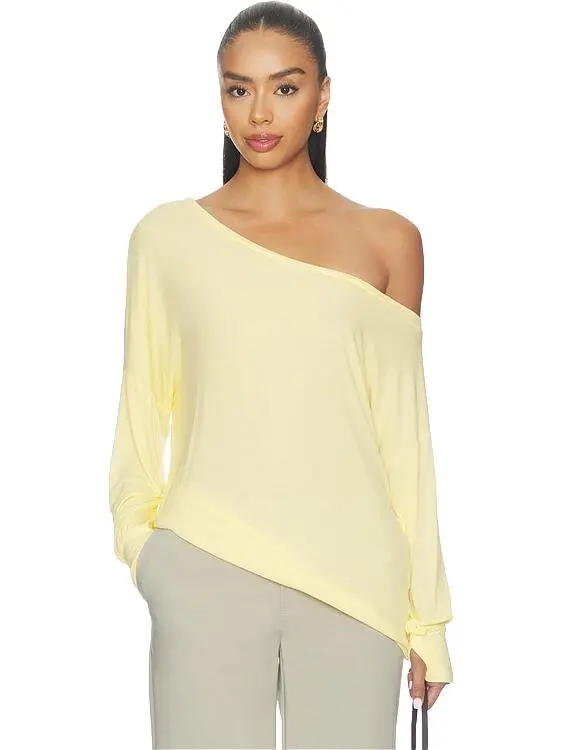 Michael Lauren X Revolve Kristopher Open Shoulder Top In . Also - Yellow