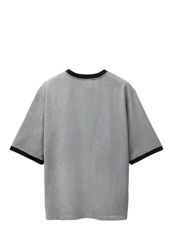 Versace Printed-logo Cotton Jersey T-shirt - Grey