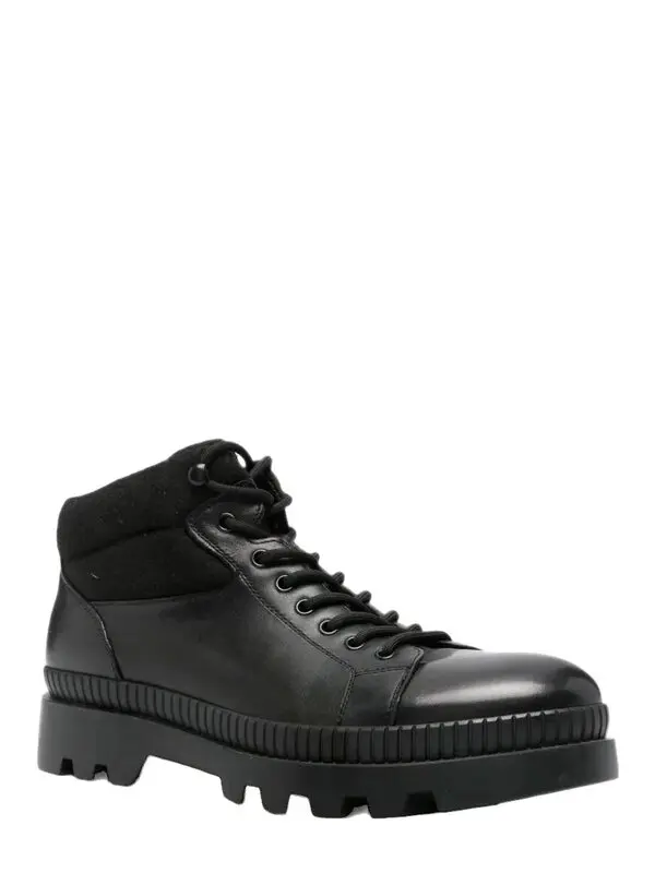 SERGIO MORETTI FIRENZE Leather Boots - Black