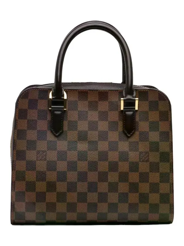 LOUIS VUITTON Damier Ebene Triana Handbag - Brown