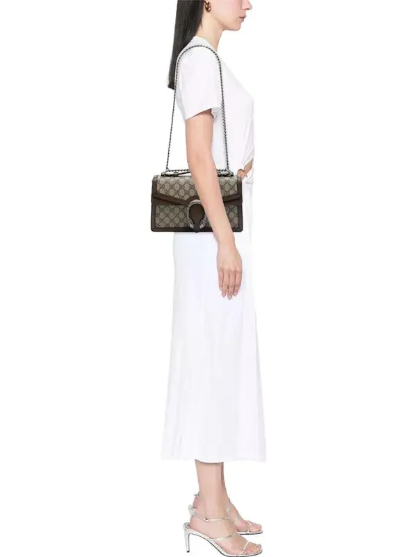 Gucci Gg Supreme Dionysus Top Handle Bag Satchel - Neutrals