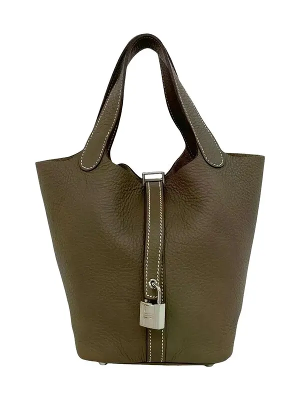 Hermès Clemence Picotin Lock 18 Handbag - Brown