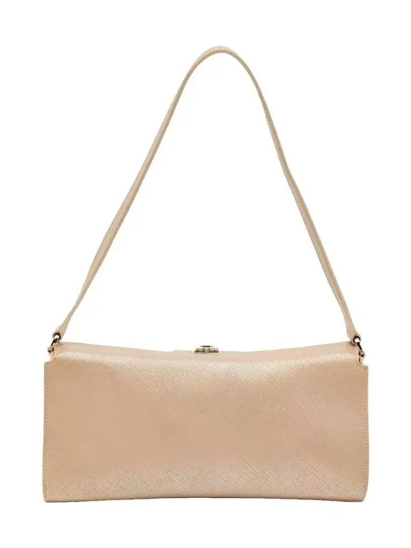 FERRAGAMO Gancini Clutch Bag - Neutrals