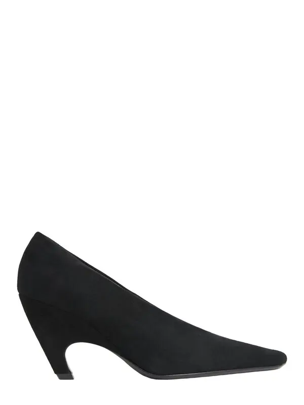 Camilla And Marc Suede Wave Pumps 85 - Black