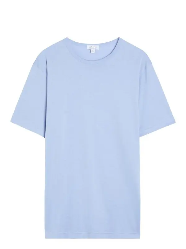 Sunspel Cotton T-shirt - Light Blue