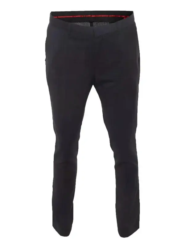 Hugo Boss Navy Wool Trousers - Blue