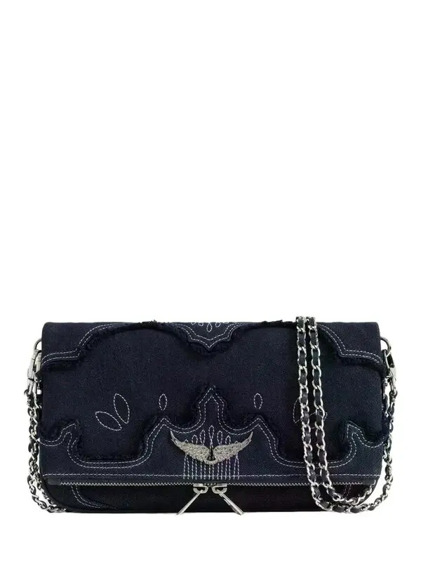 Zadig&Voltaire Rock Denim Clutch - Blue