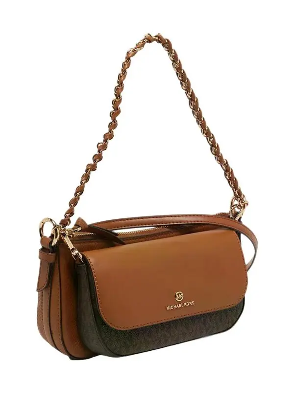 Michael Kors Logo-detail Shoulder Bag - Brown