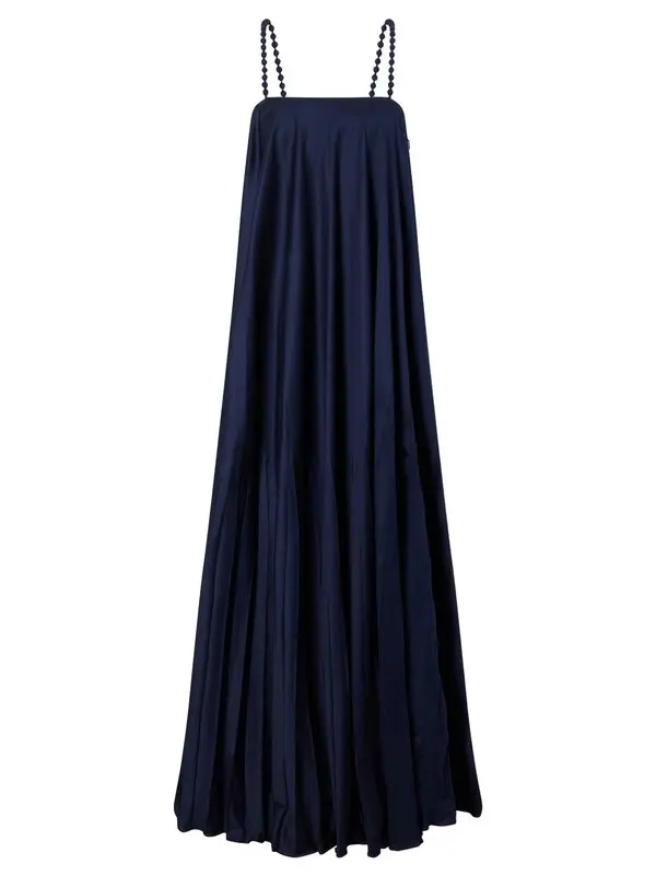 ANDRES OTALORA Asali Contigo Cotton-poplin Maxi Dress - Blue