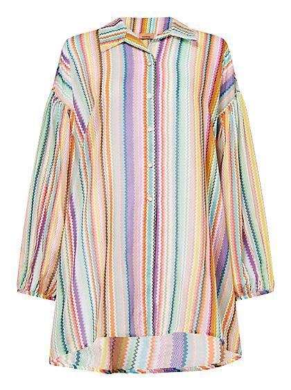 Missoni Zig-zag Cotton And Silk-blend Kaftan - Multi