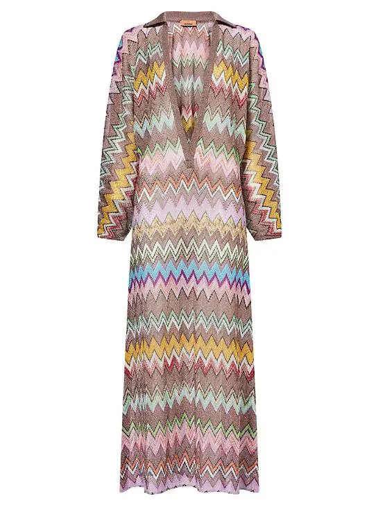 Missoni Deep-v Lamé Knitted Cover-up - Multi