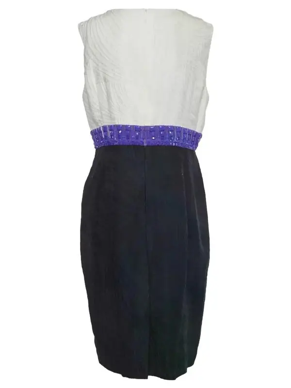 Escada Jacquard Embellished Midi Dress - Blue