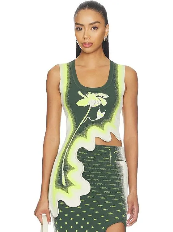 Ph5 Kerry Wavy Tank Top In . Also - Green