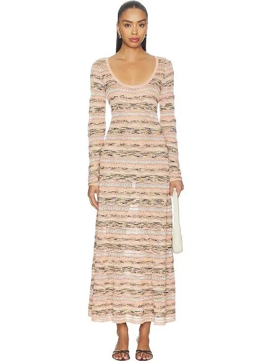 Ulla Johnson Sia Shortsleeve Knit Dress In . Also - Multi