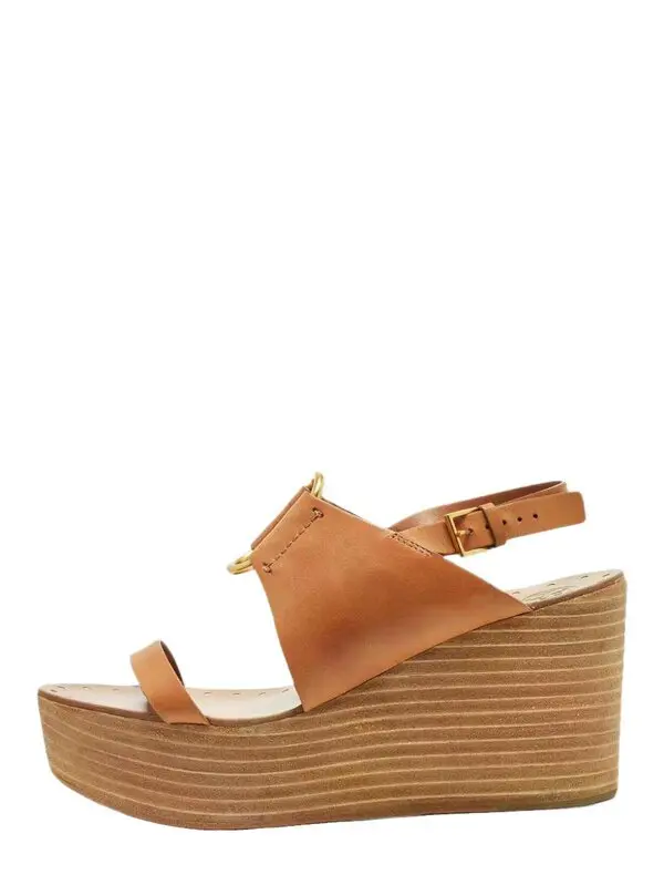 Tory Burch Daisy Wedge Sandals - Brown