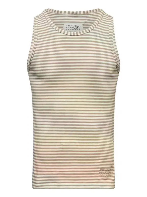 MAISON MARGIELA Striped Top - Neutrals