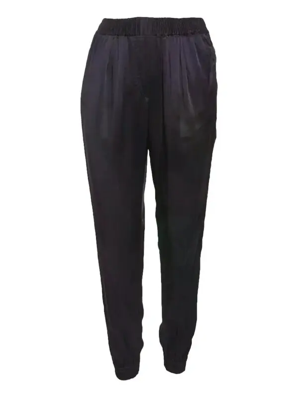 LANVIN Satin Lace Trousers - Blue