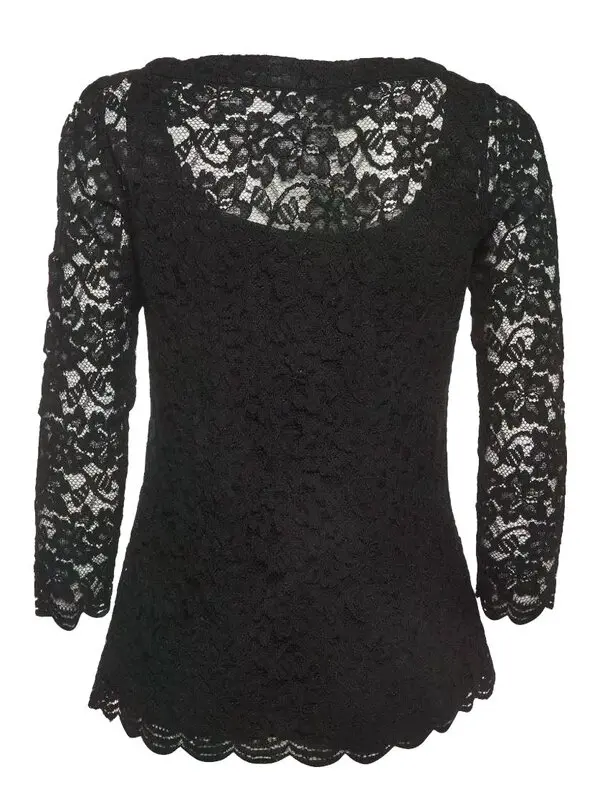 Diane Von Furstenberg Hasina Lace Blouse - Black