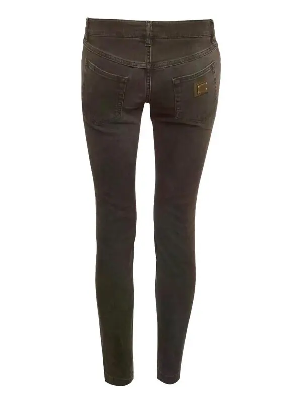 Dolce & Gabbana Faded Finish Skinny Jeans - Grey