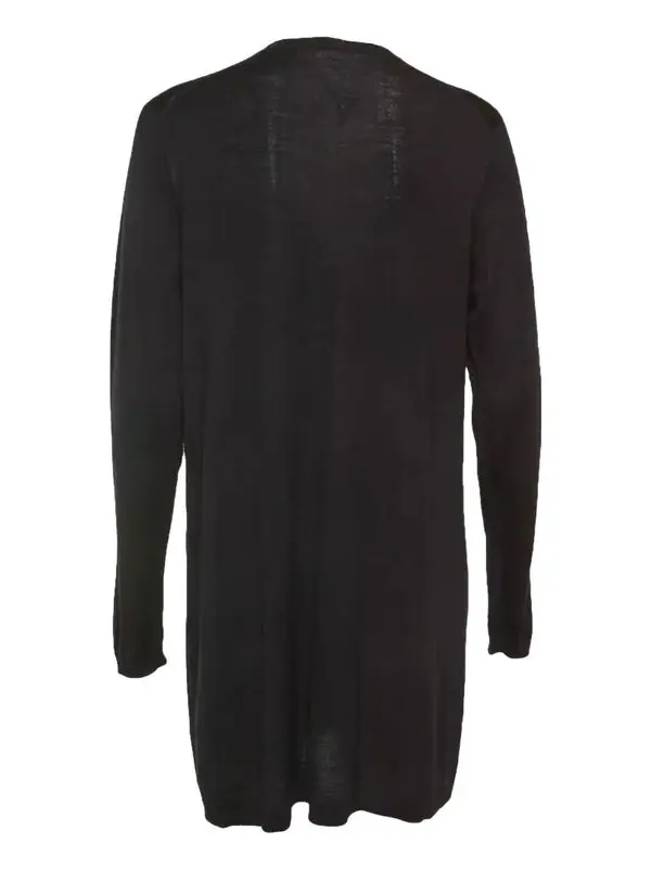 Max Mara Button-down Knitted Long Wool Cardigan - Black