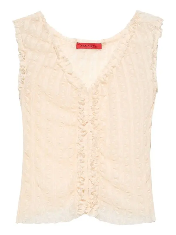 Max & Co. Lace Tank Top - Beige