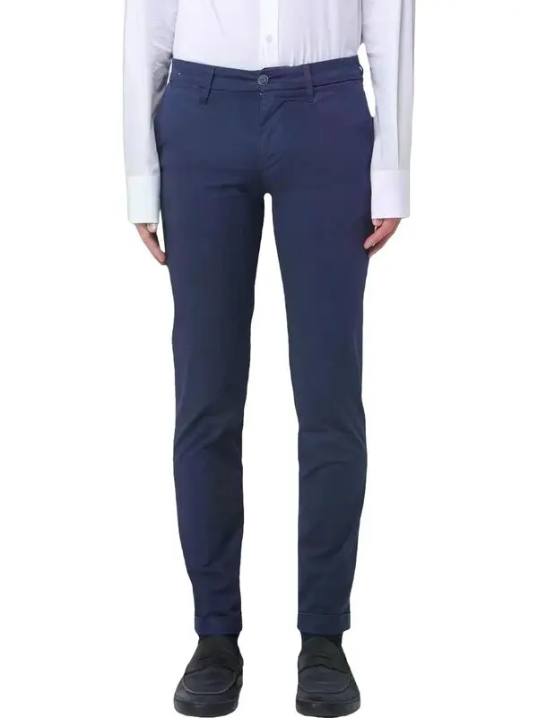 RE-HASH Stretch-cotton Chino Trousers - Blue