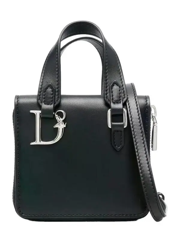 Dsquared2 Leather Mini Tote Bag - Black
