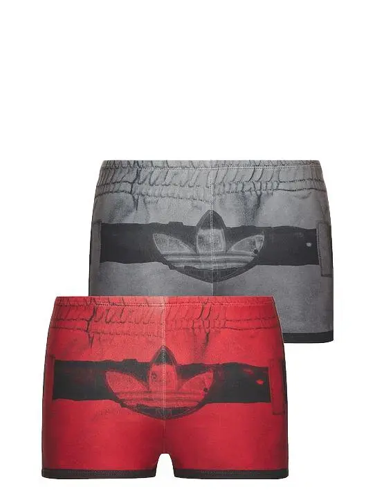 ADIDAS ORIGINALS Av Printed Shorts 2 Pack In . Also - Red