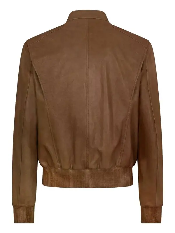 Dsquared2 Zip-up Leather Jacket - Brown