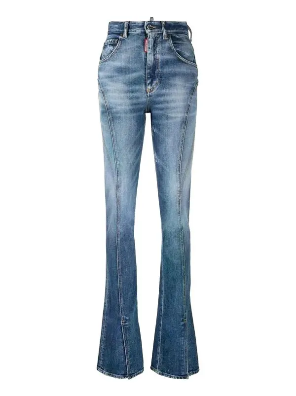 Dsquared2 High-waisted Flared Jeans - Blue