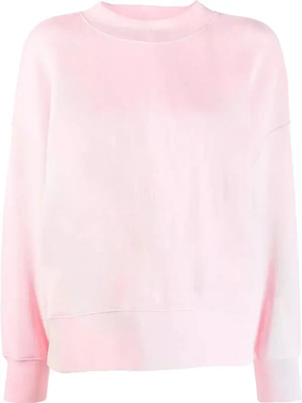 Palm Angels Logo Print Cotton Sweatshirt - Pink
