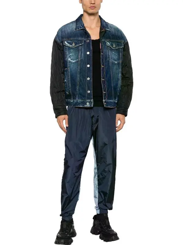 Dsquared2 Logo-tape Detail Track Pants - Blue