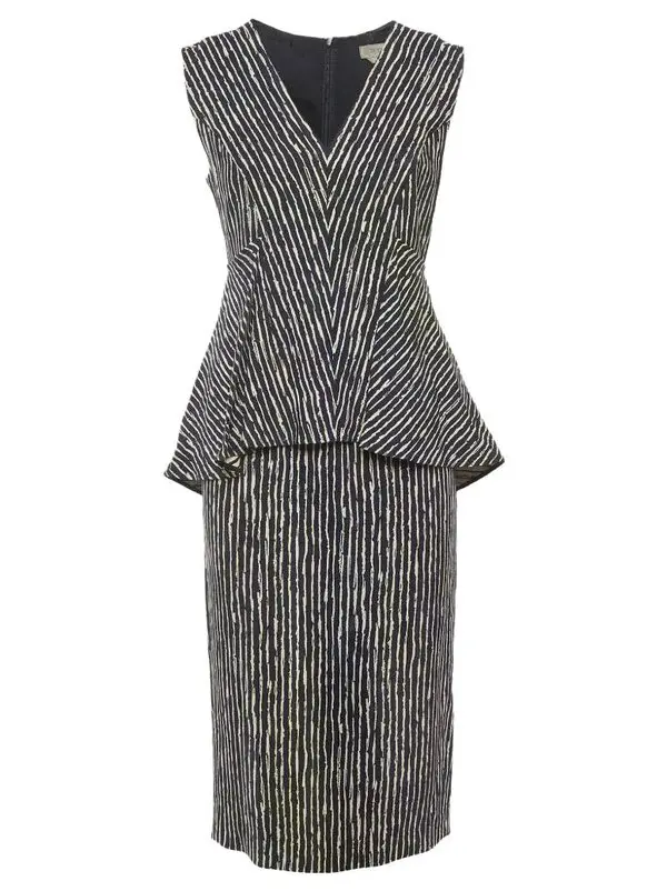 Sportmax Striped Midi Dress - Blue