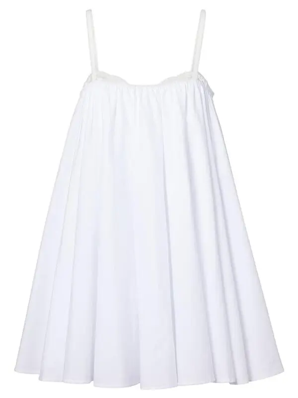 Staud Cecily Cotton Poplin Minidress - White