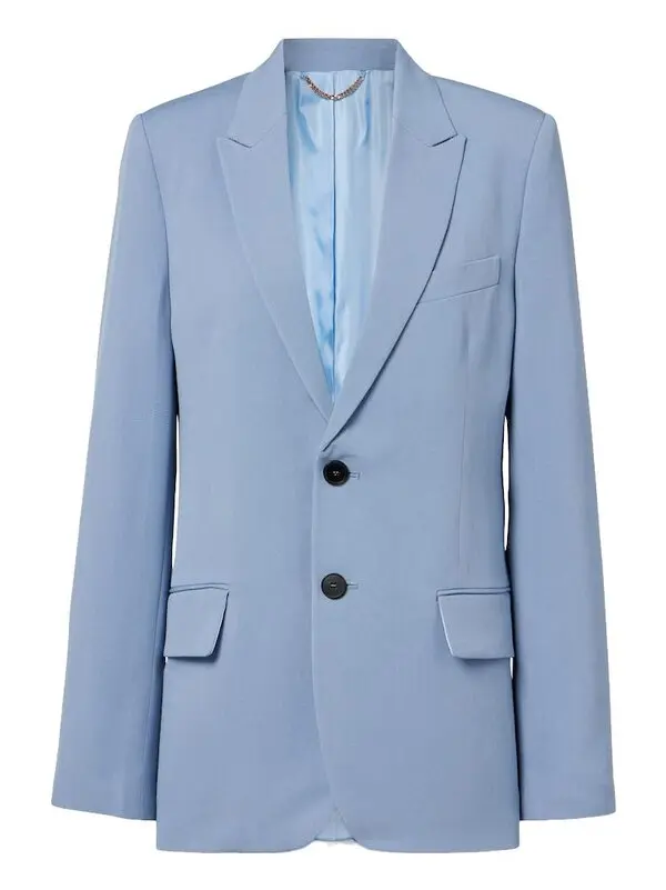 Victoria Beckham Single-breasted Blazer - Blue