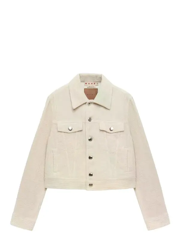 Marni Corduroy Button-up Jacket - Neutrals