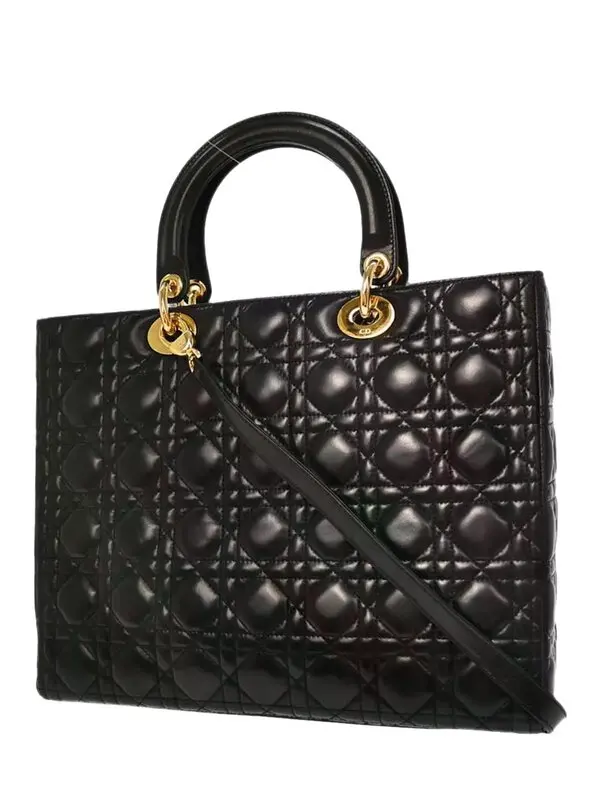 Dior Lady Tote Bag - Black