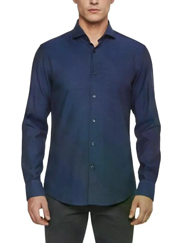 BOSS Slim-fit Button-up Shirt - Blue