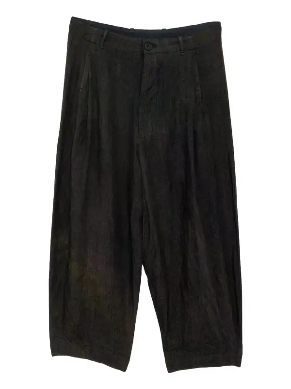 BIEK VERSTAPPEN Plaid Tailored Trousers - Grey