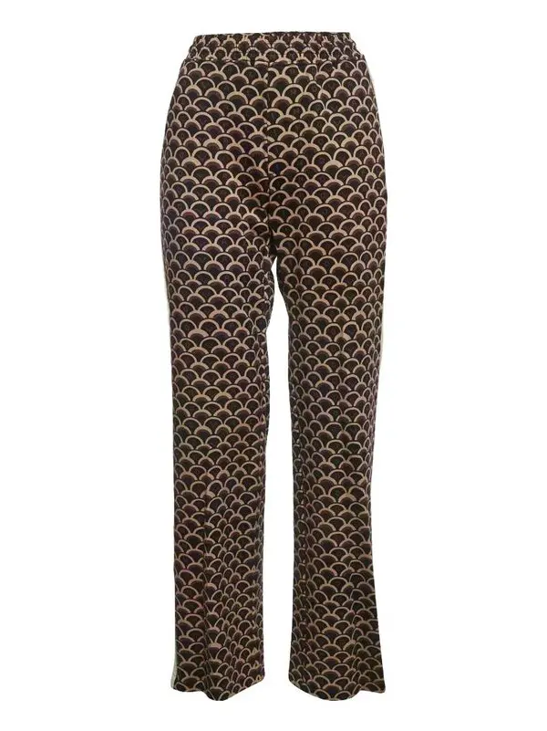 Valentino Garavani Scallop-print Track Pants - Black