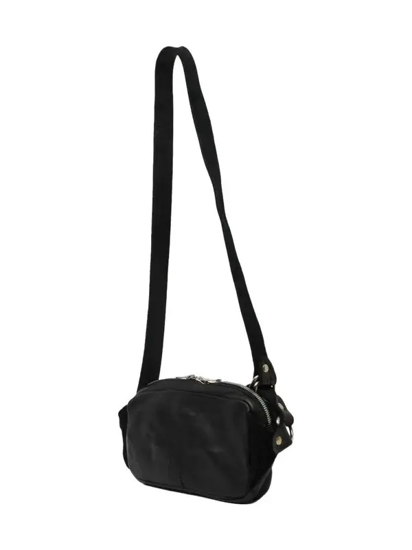 Guidi Leather Belt Bag - Black